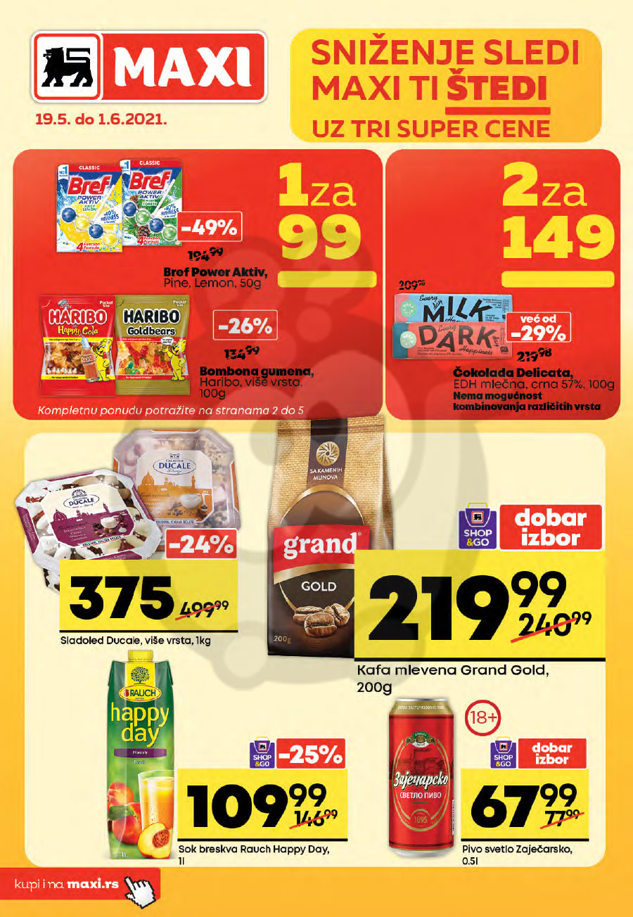 Maxi Katalog Akcija 19.05. - 01.06.2021. | Kuda u Kupovinu