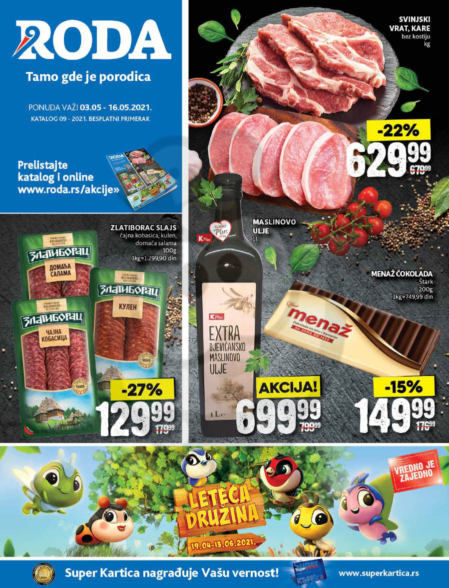 Roda Market Katalog Akcija 03.05 - 16.05.2021. | Kuda u Kupovinu