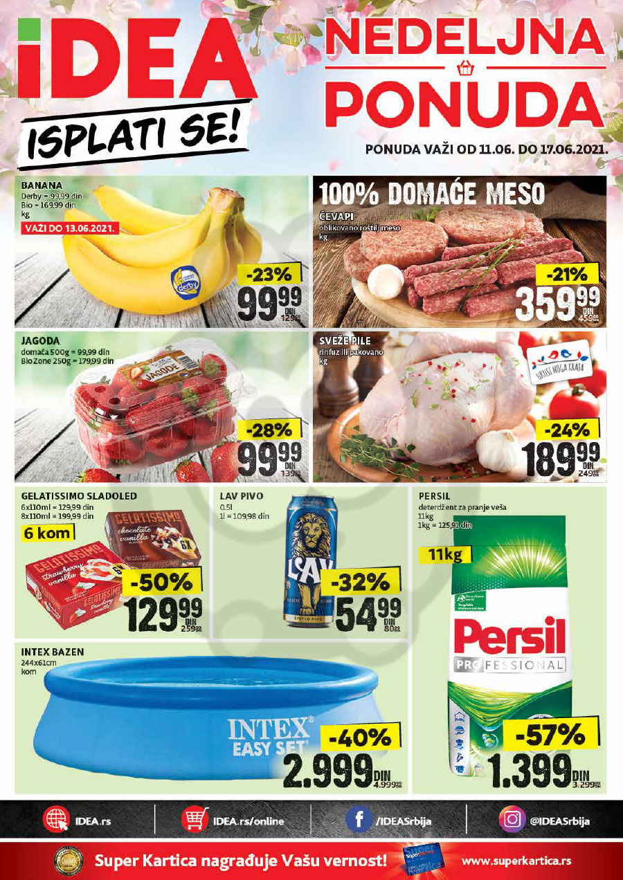 Idea Vikend Nedeljna Akcija 11.06. - 17.06.2021. | Kuda u Kupovinu
