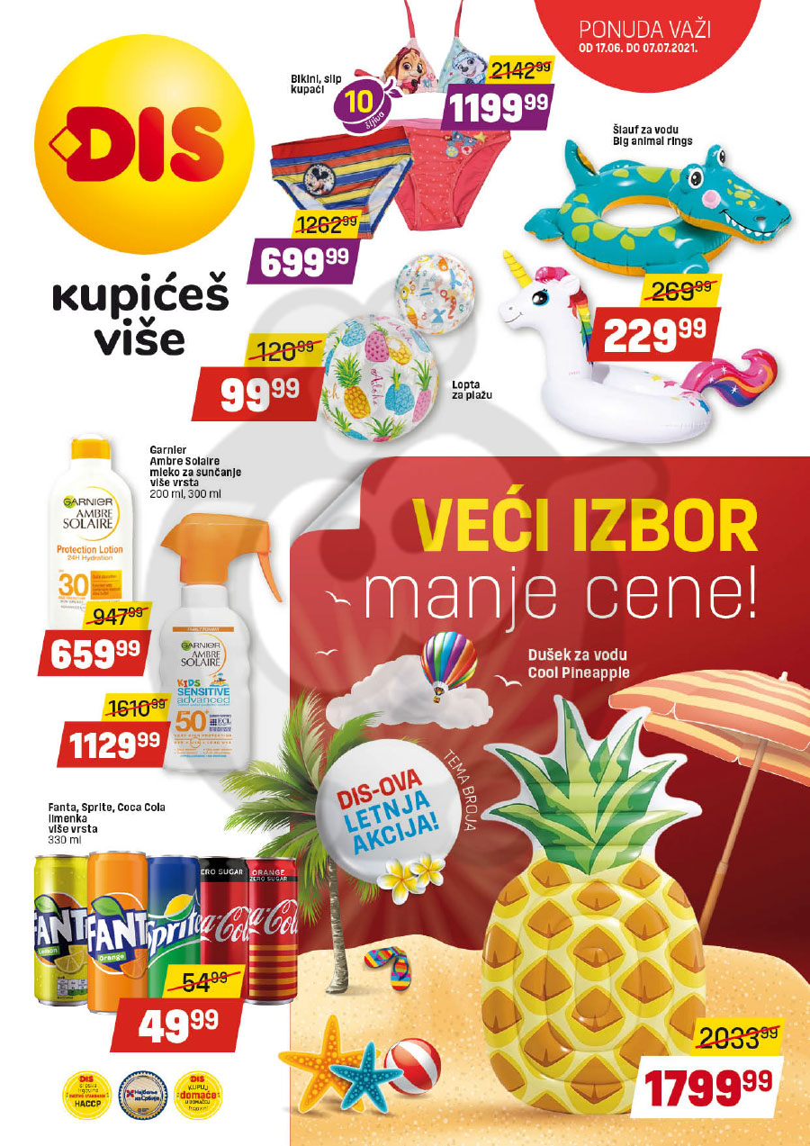 Dis Market Katalog Akcija 17.06. - 07.07.2021. | Kuda u Kupovinu