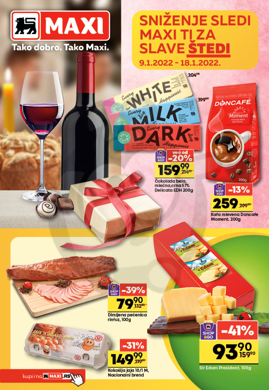 Maxi Katalog Akcija 09.01. - 18.01.2022. | Kuda u Kupovinu