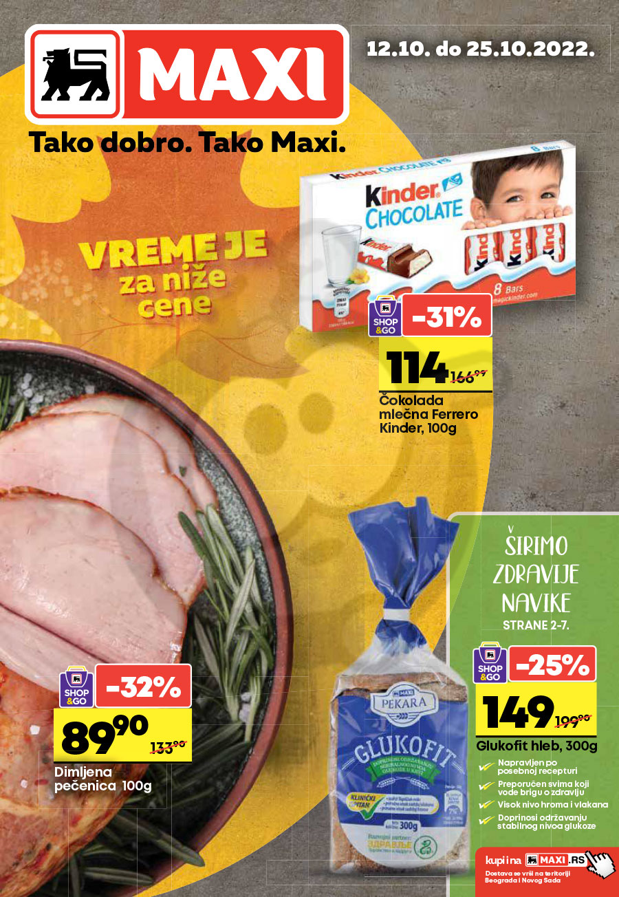 Maxi Katalog Akcija 12.10. - 25.10.2022. | Kuda u Kupovinu