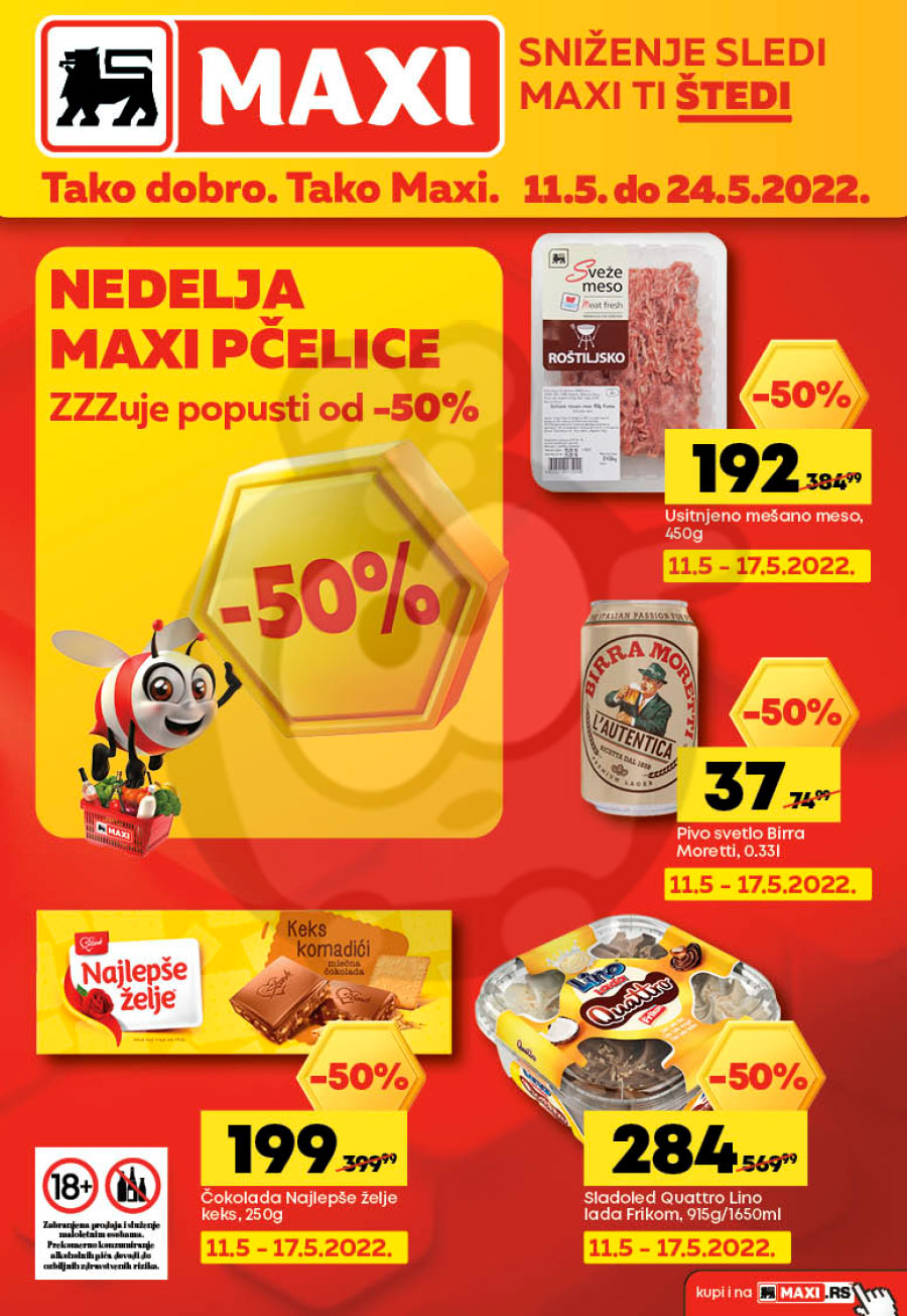 Maxi Katalog Akcija 11.05. - 24.05.2022. | Kuda u Kupovinu