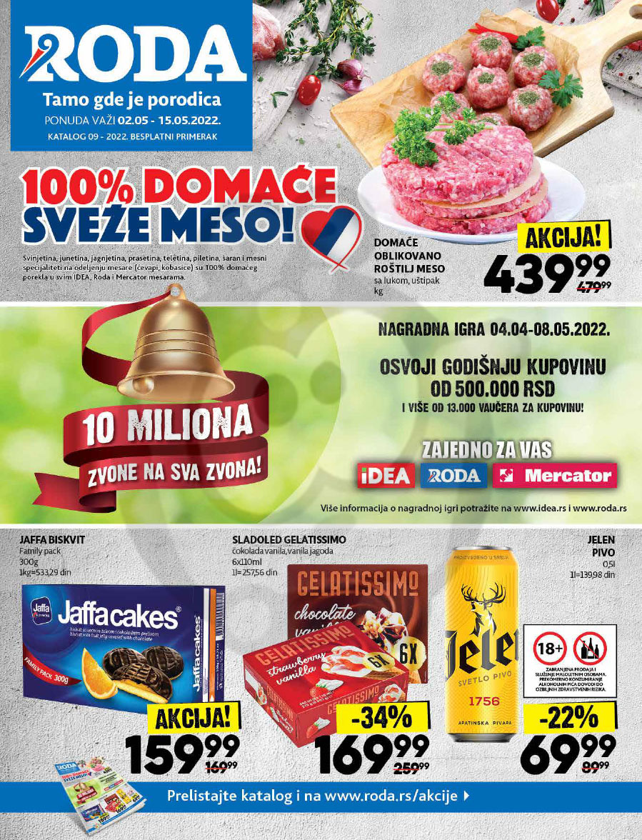 Roda Market Katalog Akcija 02.05. - 15.05.2022. | Kuda u Kupovinu