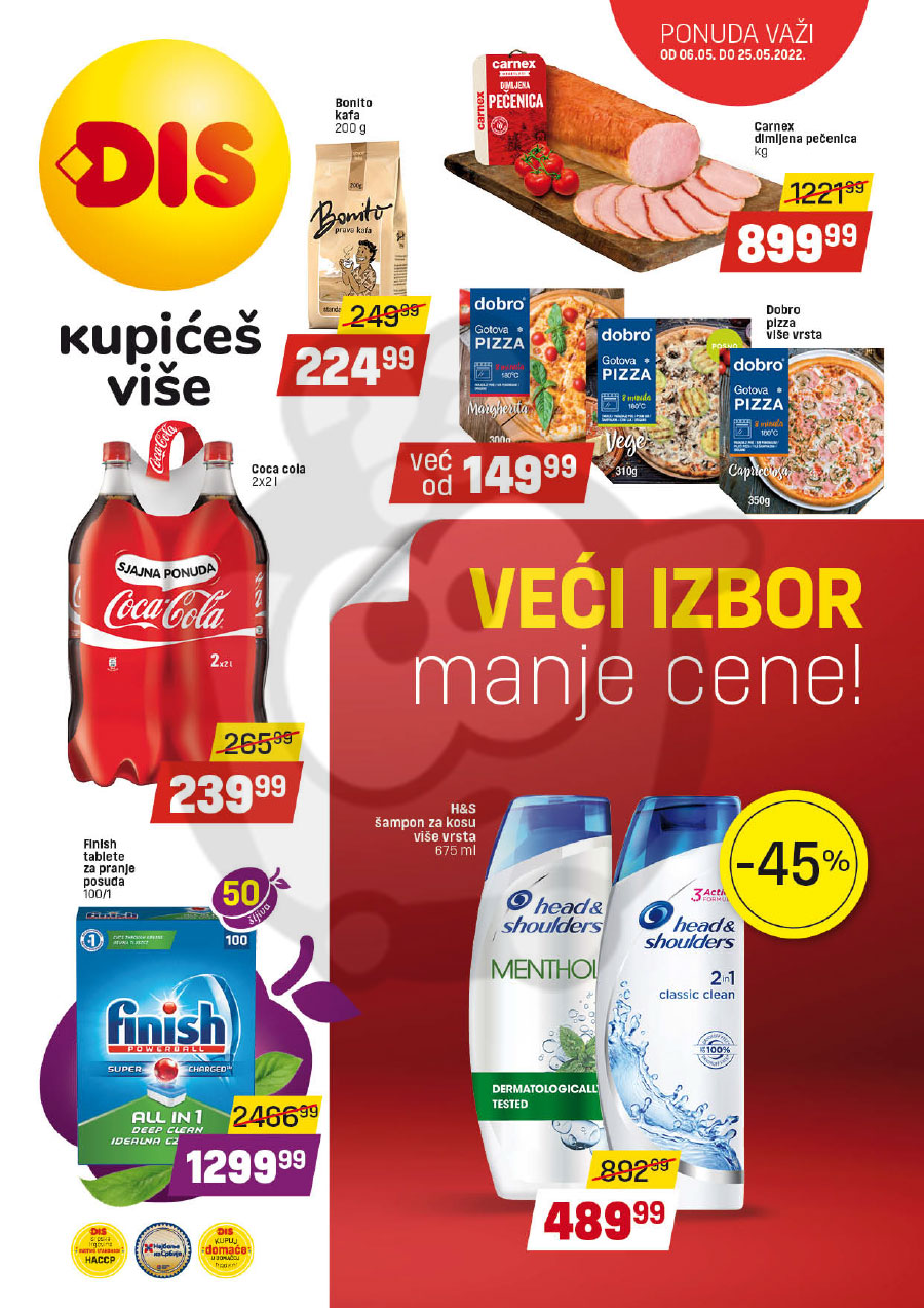 Dis Market Katalog Akcija 06.05. - 25.05.2022. | Kuda u Kupovinu