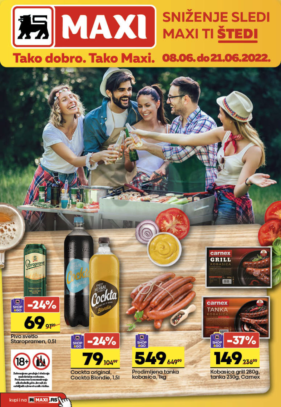 Maxi Katalog Akcija 08.06. - 21.06.2022. | Kuda u Kupovinu
