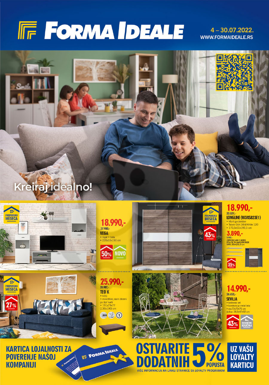 Forma Ideale Nameštaj Katalog Akcija Jul 2022. | Kuda u Kupovinu