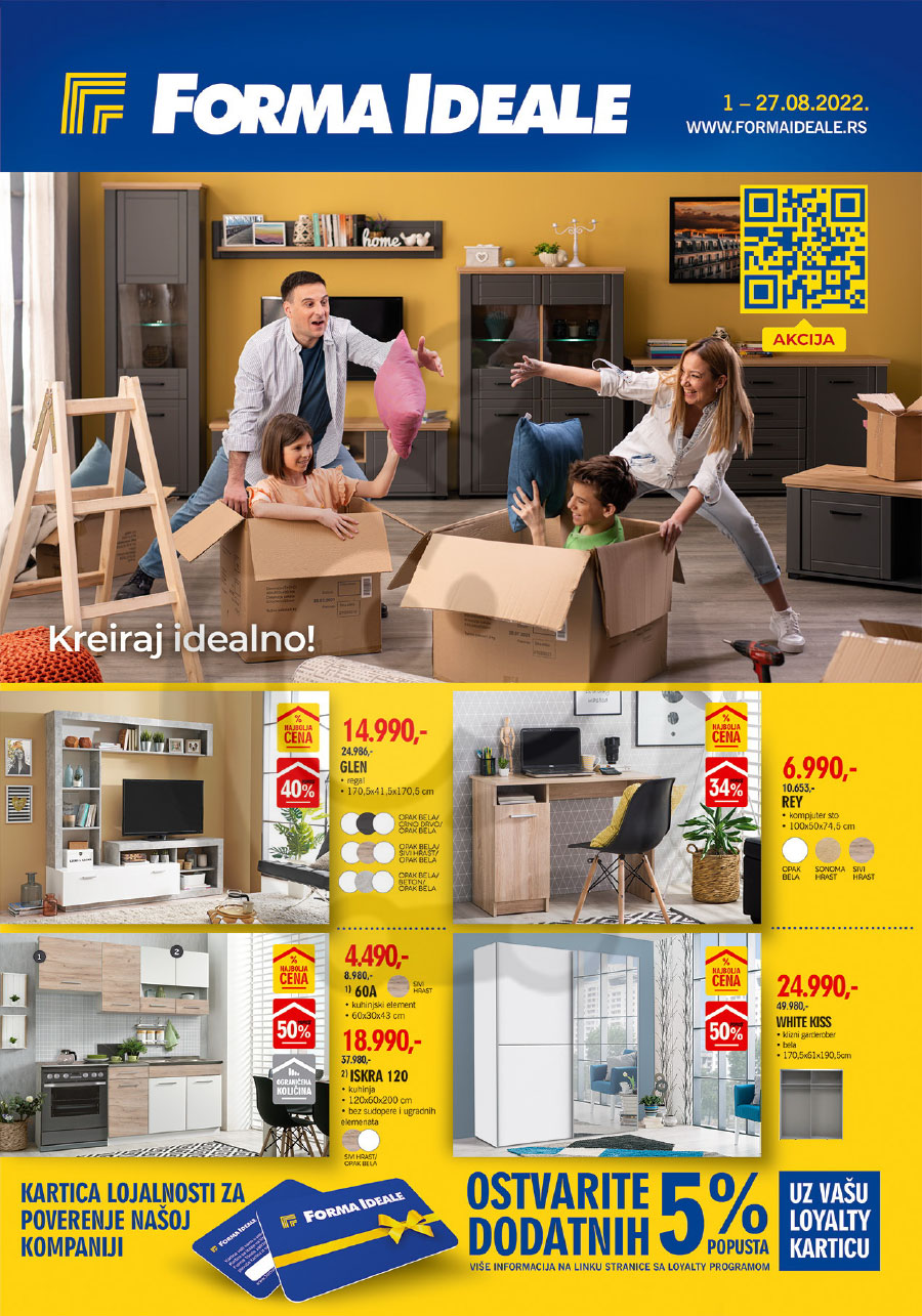 Forma Ideale Nameštaj Katalog Akcija Avgust 2022. | Kuda u Kupovinu