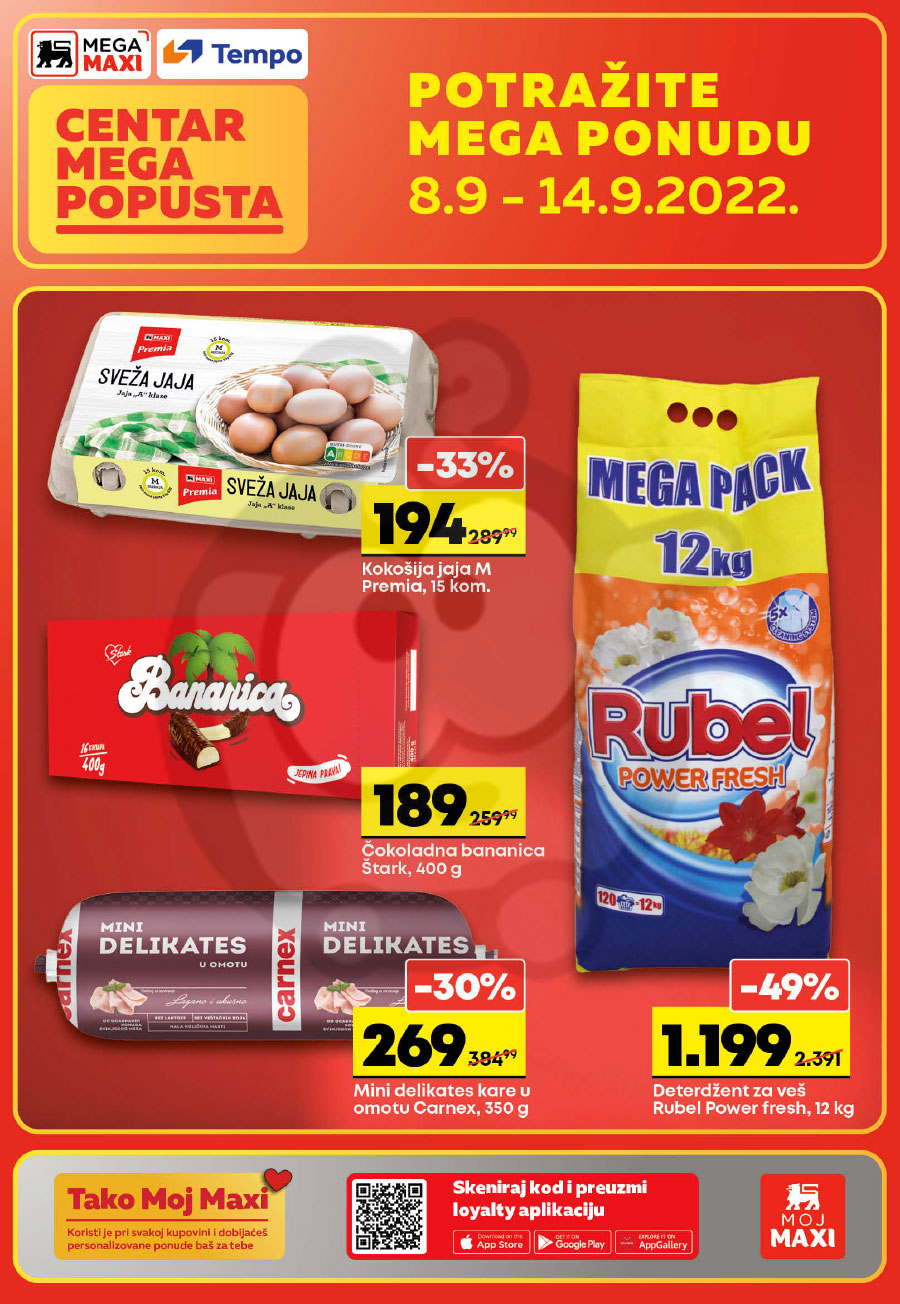 Tempo Nedeljna Akcija 08.09. - 14.09.2022. | Kuda u Kupovinu