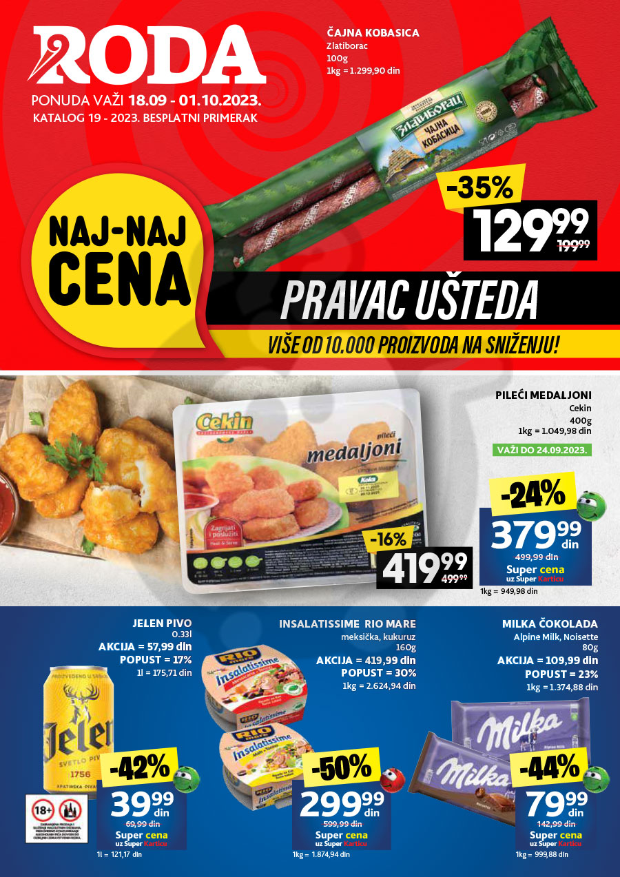 Roda Market Katalog Akcija 18.09. - 01.10.2023. | Kuda u Kupovinu