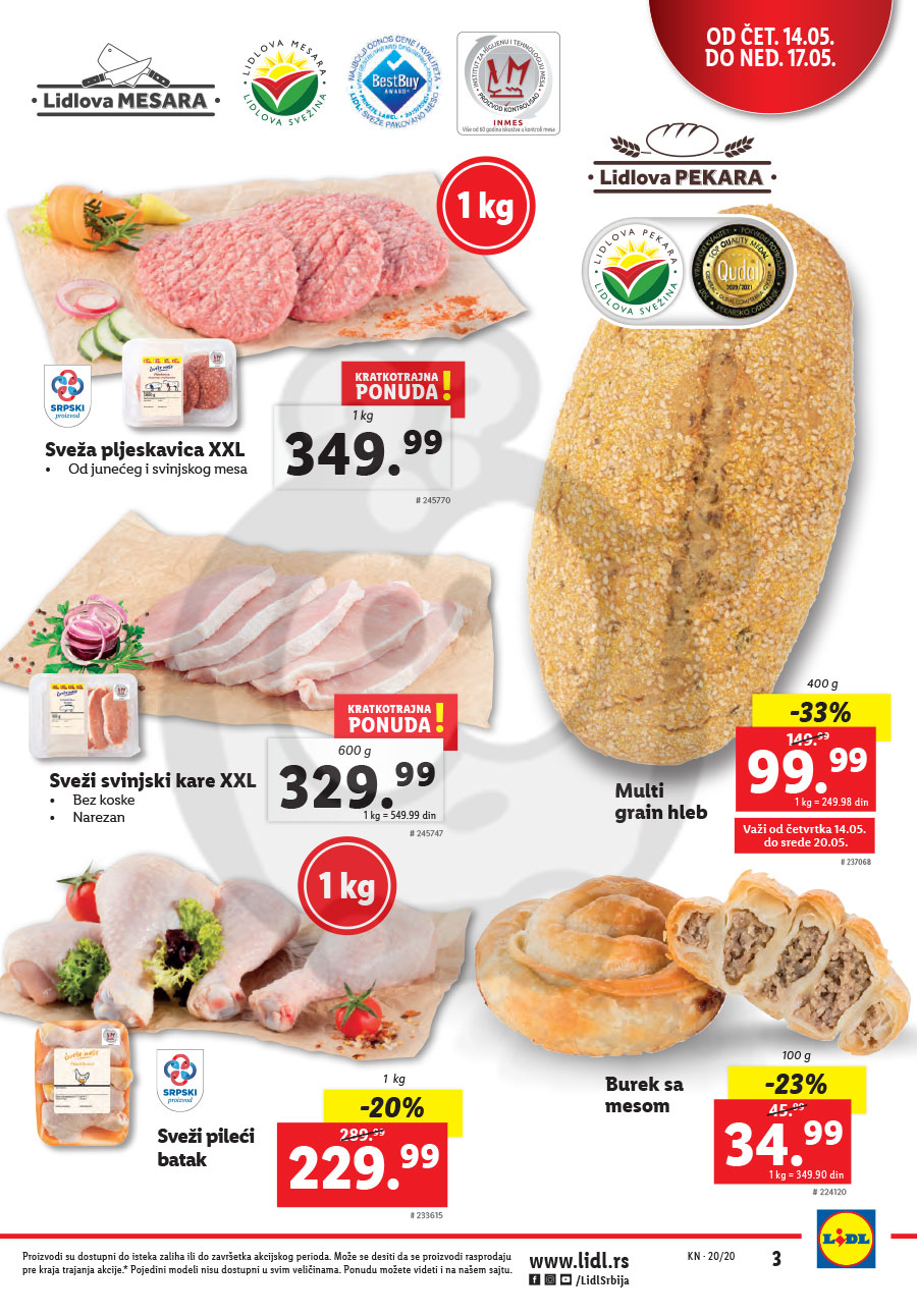 LIDL SRBIJA Katalog Akcija 14.05. - 20.05.2020. | Kuda u Kupovinu