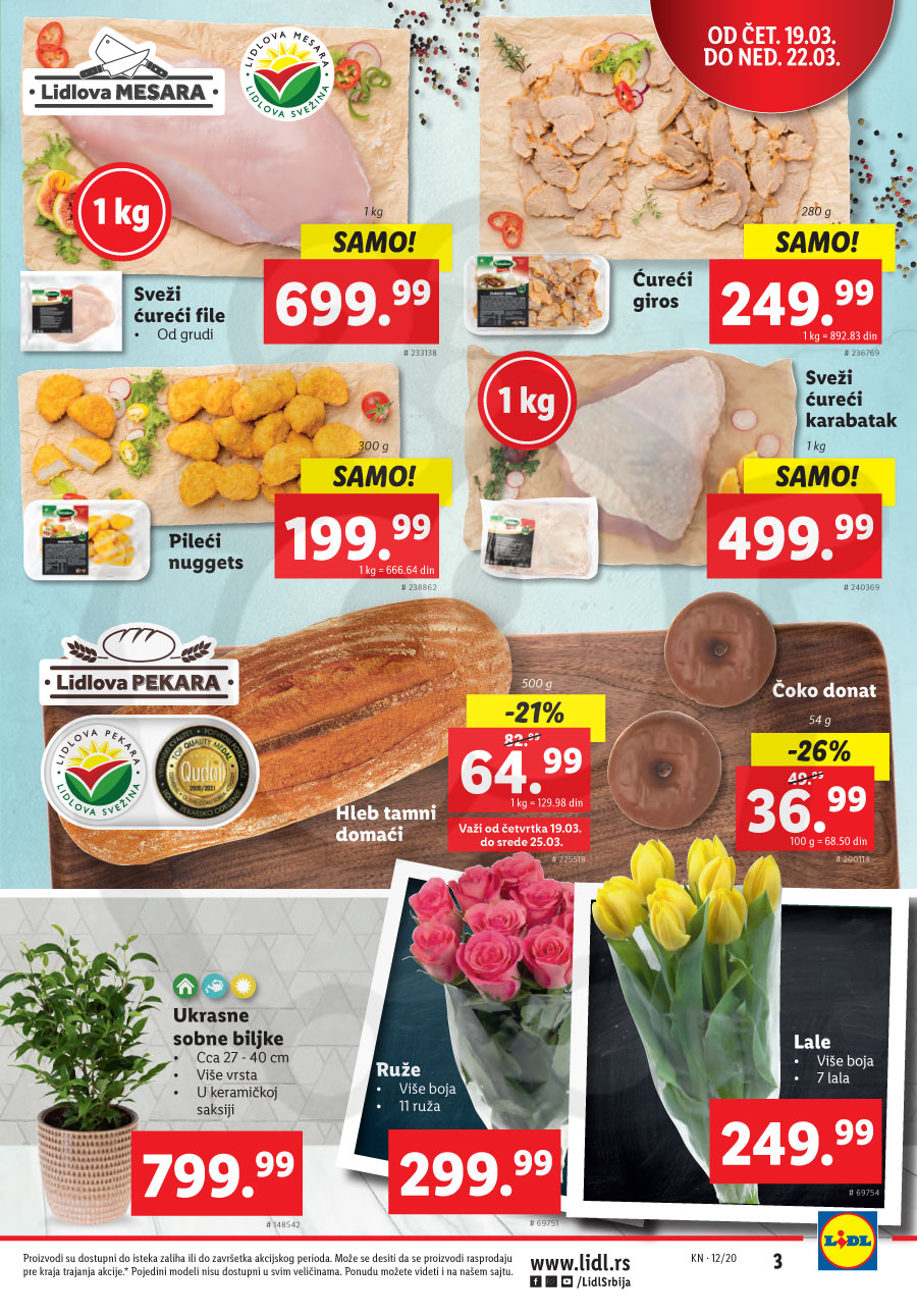 LIDL SRBIJA Katalog Akcija 19.03. - 25.03.2020. | Kuda u Kupovinu