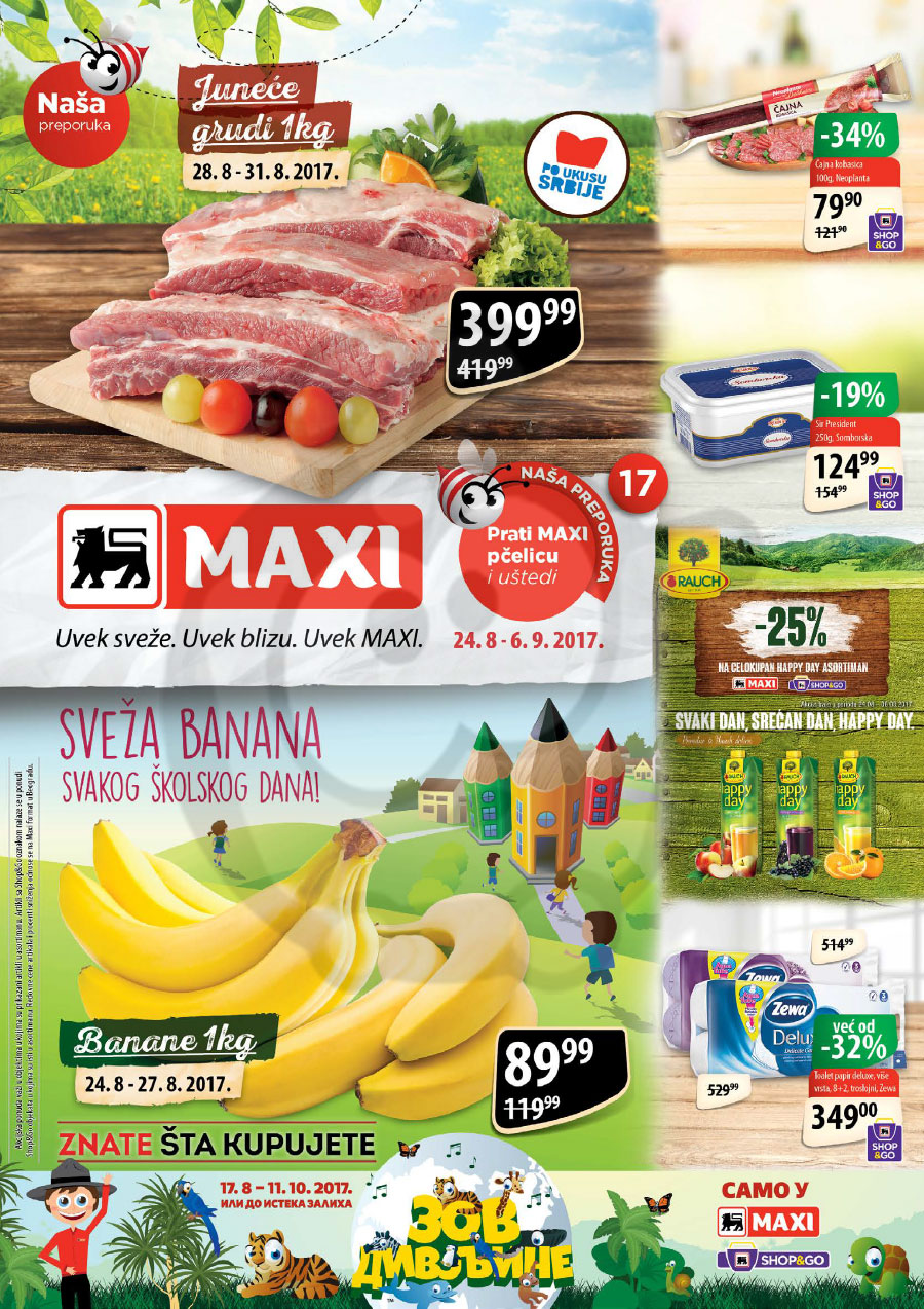 Maxi Katalog Akcija 24.08. - 06.09.2017. | Kuda u Kupovinu