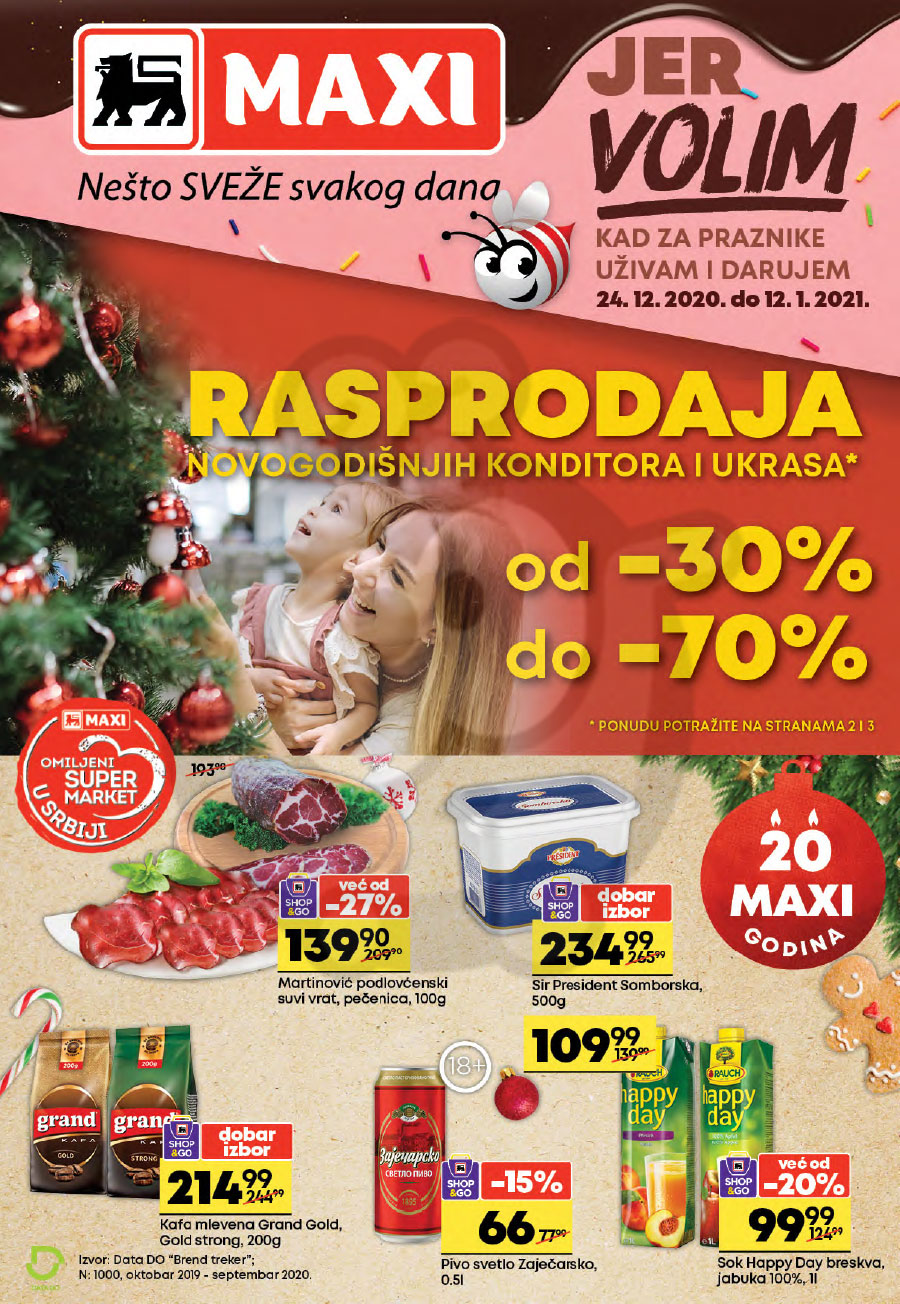 Maxi Katalog Akcija 24.12.2020. - 12.01.2021. | Kuda u Kupovinu