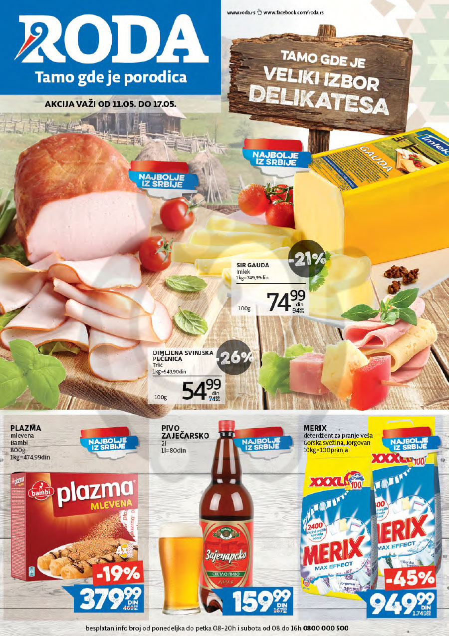 Roda Akcija Katalog 11.05. - 17.05.2017. | Kuda u Kupovinu