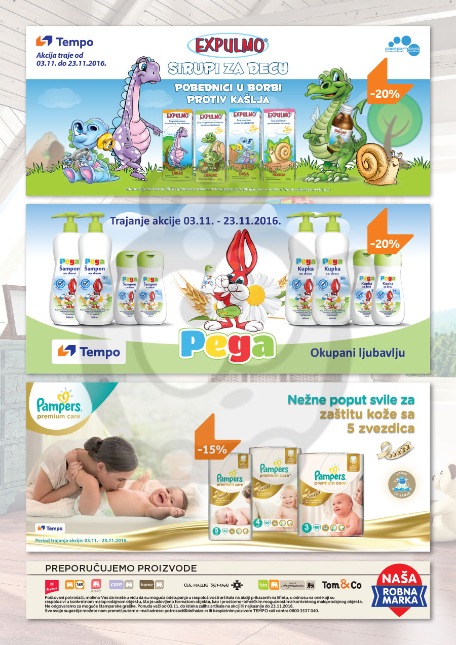 Tempo Katalog Akcija Sve za bebe 03.11. - 23.11.2016. | Kuda u Kupovinu