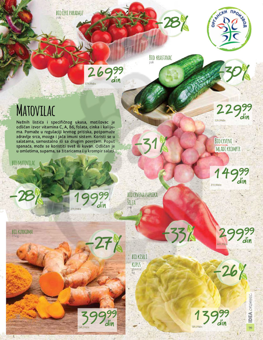 Idea Akcija Katalog Organska Hrana 26.02. - 11.03.2018. | Kuda u Kupovinu