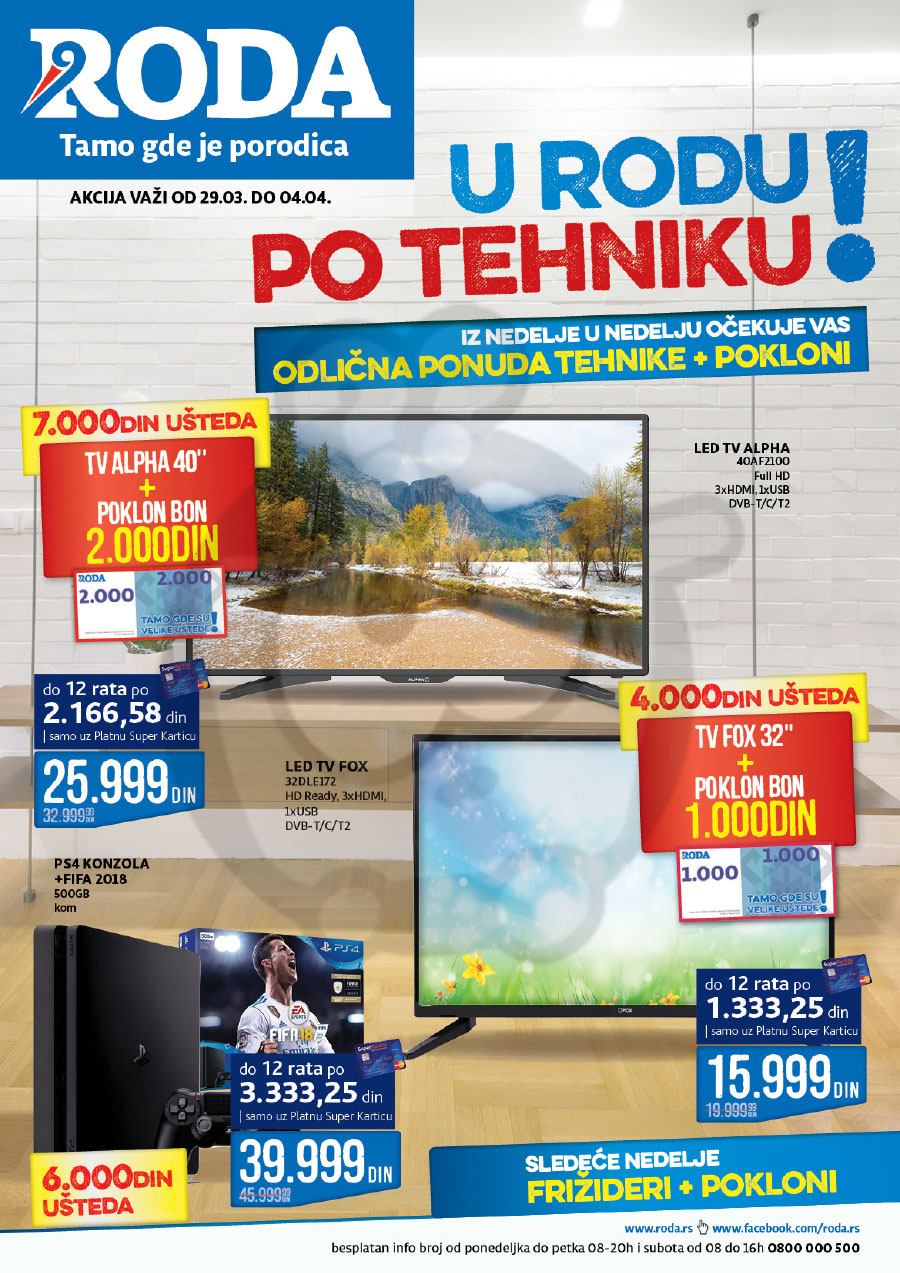 Roda Katalog Akcija 29.03. - 04.04.2018. | Kuda u Kupovinu