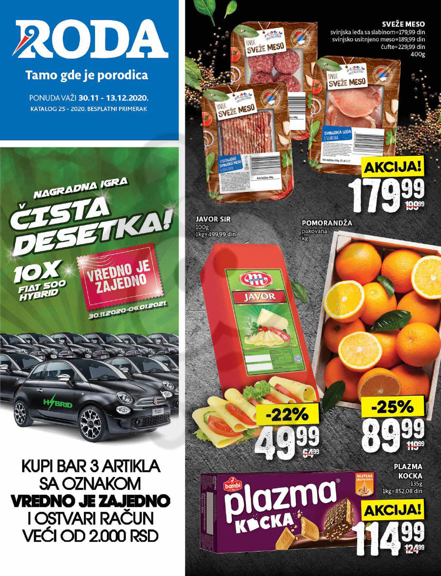 Roda Market Katalog Akcija 30.11. - 13.12.2020. | Kuda u Kupovinu