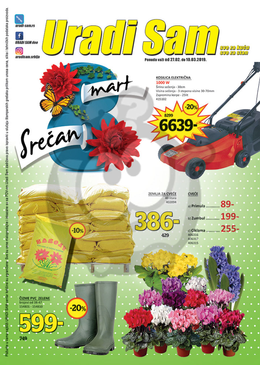 Uradi Sam Katalog Akcija 27.02. - 10.03.2019. | Kuda u Kupovinu