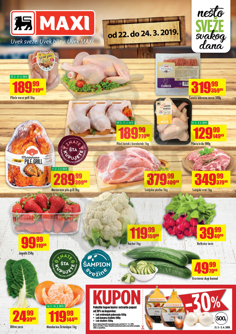 Maxi Vikend Akcija 22.03. - 24.03.2019. | Kuda u Kupovinu
