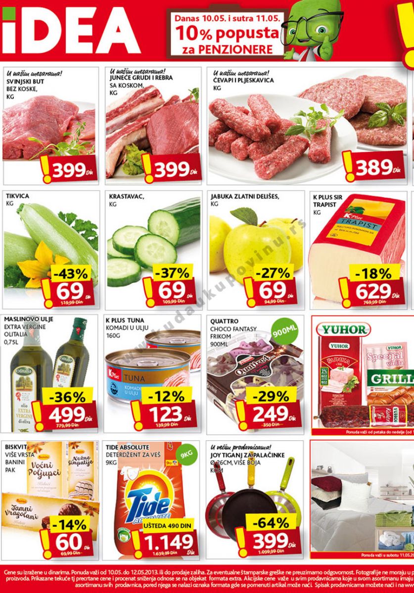 Idea Vikend Katalog Akcija 10.05. - 12.05.2013. | Kuda u Kupovinu