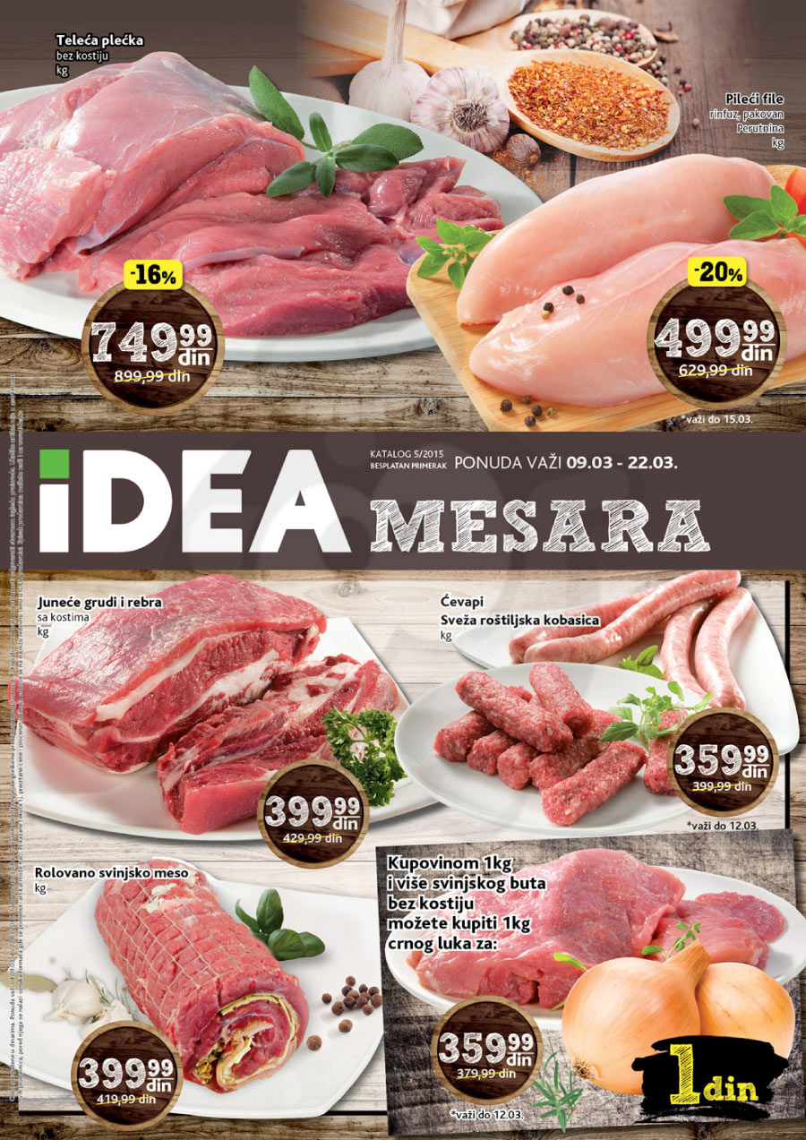 Idea Katalog Akcija Mesara 09.03. - 22.03.2015. | Kuda u Kupovinu