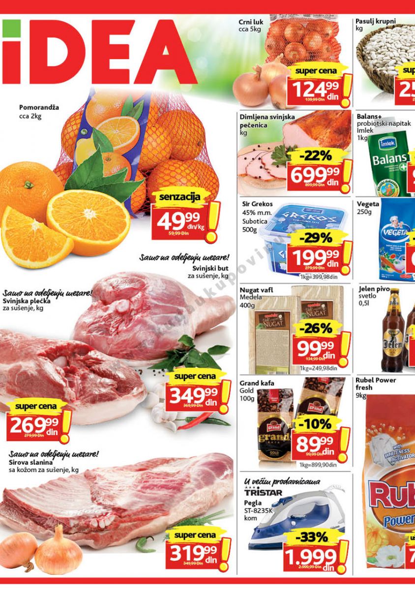 Idea Vikend Katalog Akcija 31.01. - 02.02.2014. | Kuda u Kupovinu
