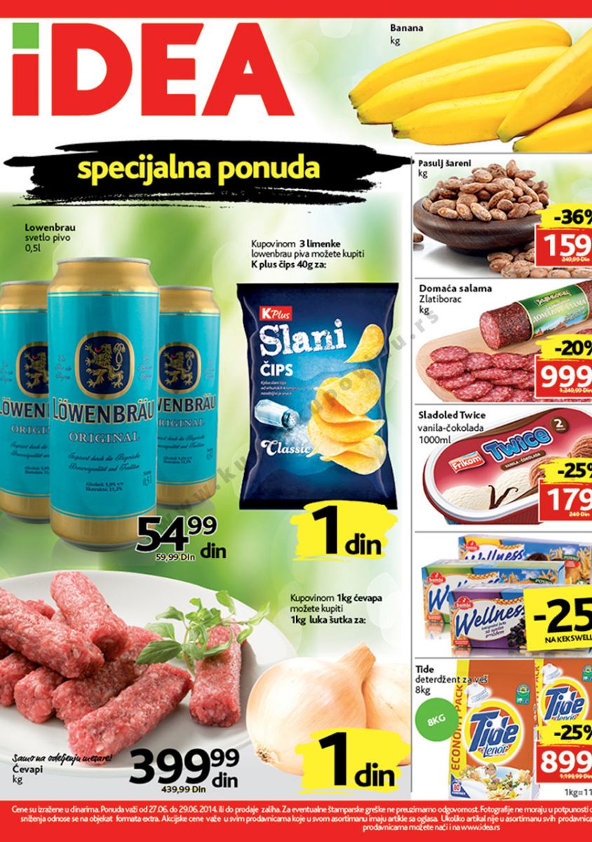 Idea Vikend Katalog Akcija 27.06. - 29.06.2014. | Kuda u Kupovinu
