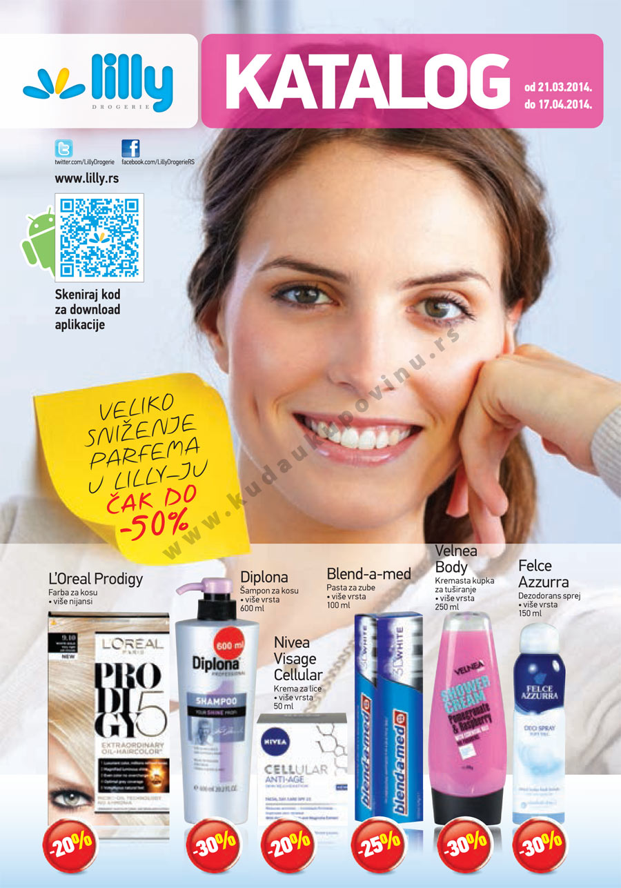 Lilly Drogerie Katalog Akcija 21.03. - 17.04.2014. | Kuda u Kupovinu