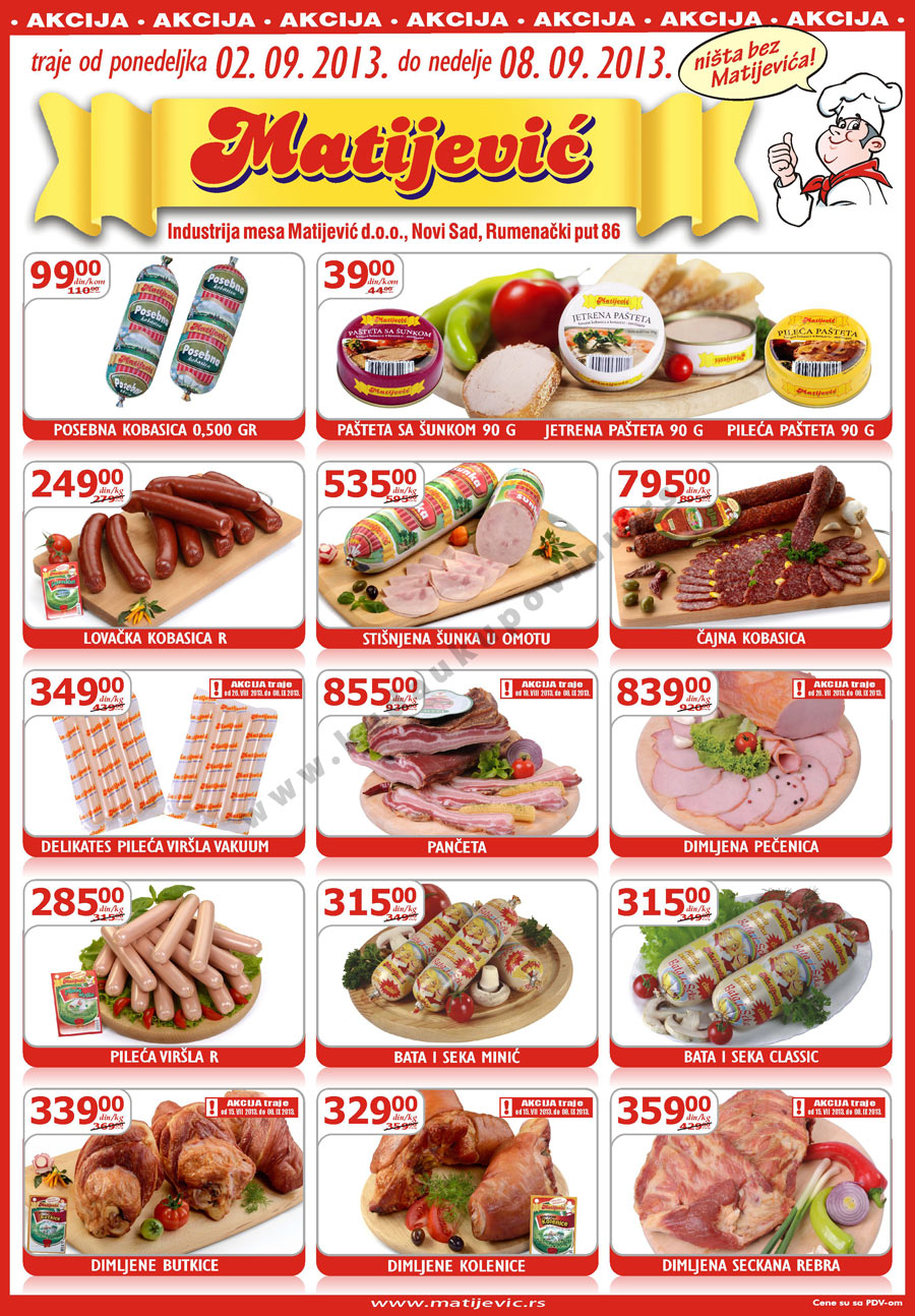 Matijević Katalog Akcija 02.09. - 08.09.2013. | Kuda u Kupovinu