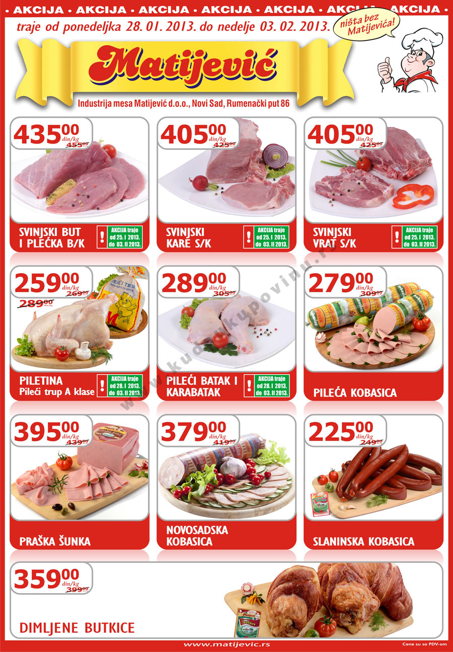 Matijević Katalog Akcija 28.01. - 03.02.2013. | Kuda u Kupovinu