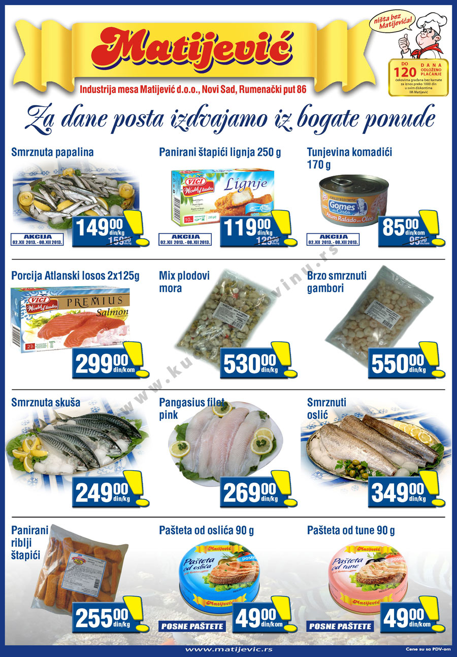 Matijević Katalog Akcija 02.12. - 08.12.2013. | Kuda u Kupovinu