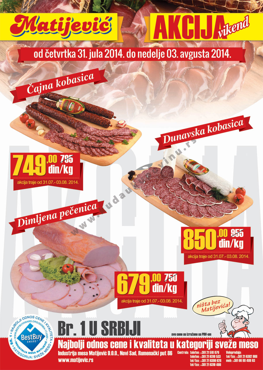 Matijević Vikend Katalog Akcija 31.07. - 03.08.2014. | Kuda u Kupovinu