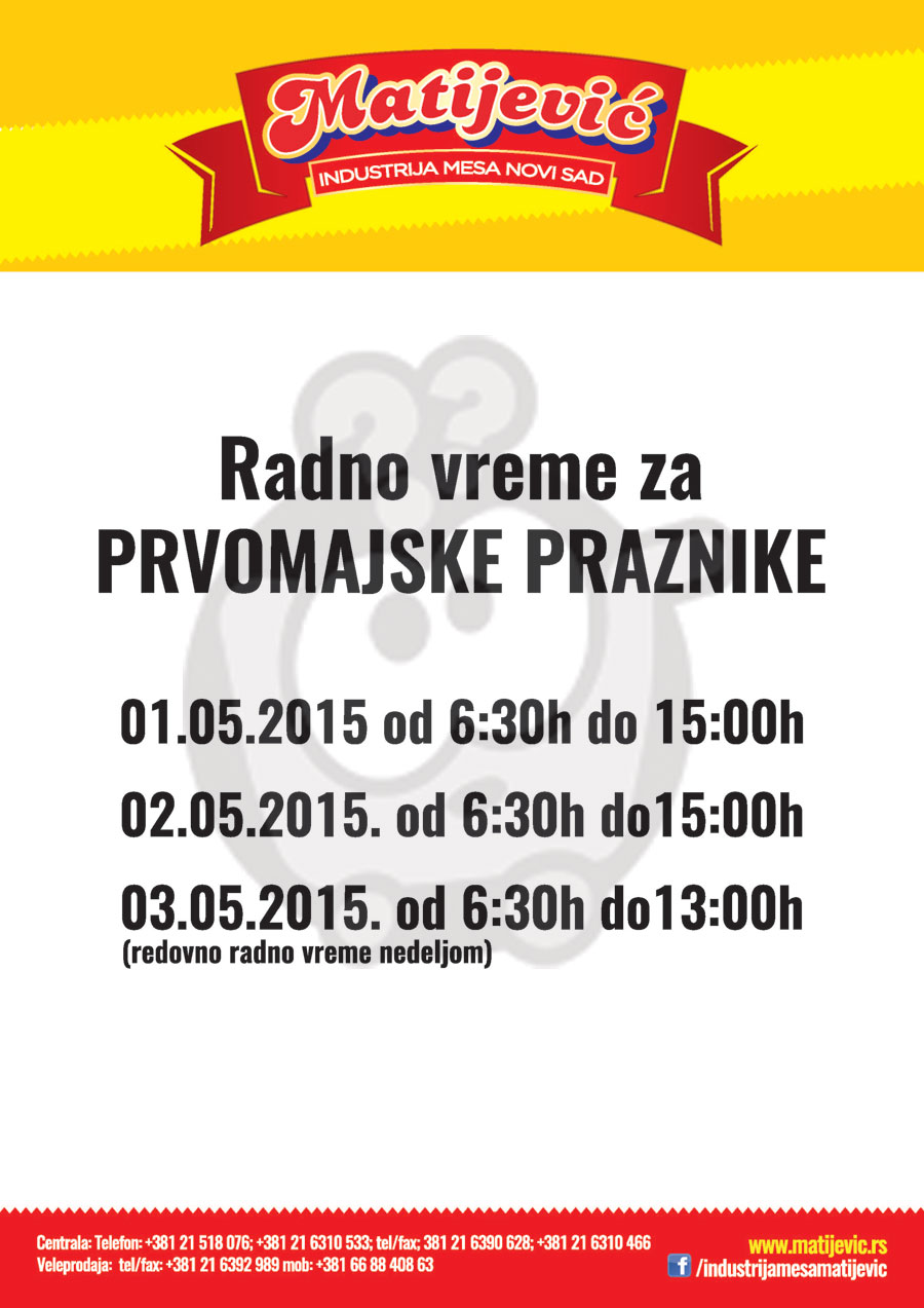 Matijević Katalog Akcija 27.04. - 03.05.2015. | Kuda u Kupovinu