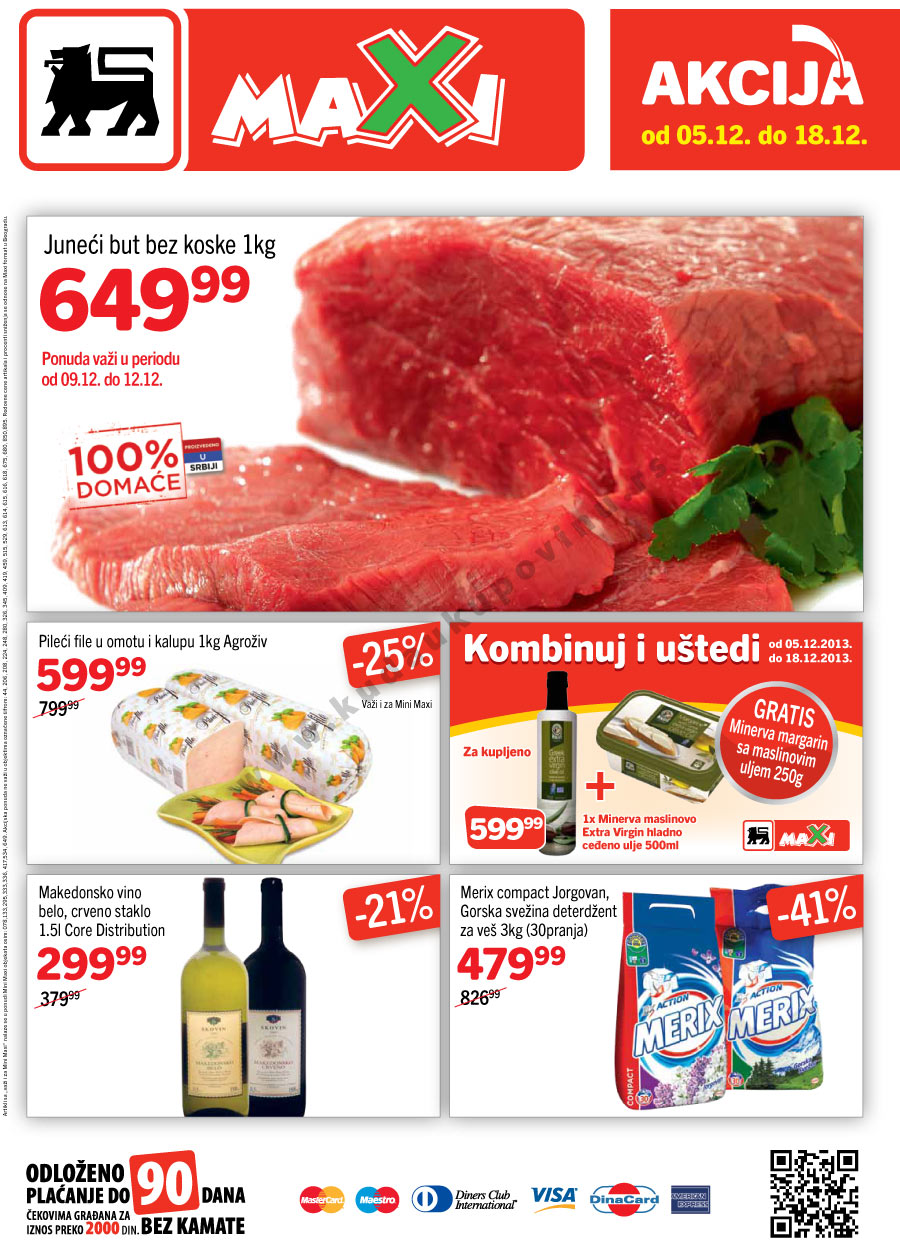 Maxi Katalog Akcija 05.12. - 18.12.2013. | Kuda u Kupovinu