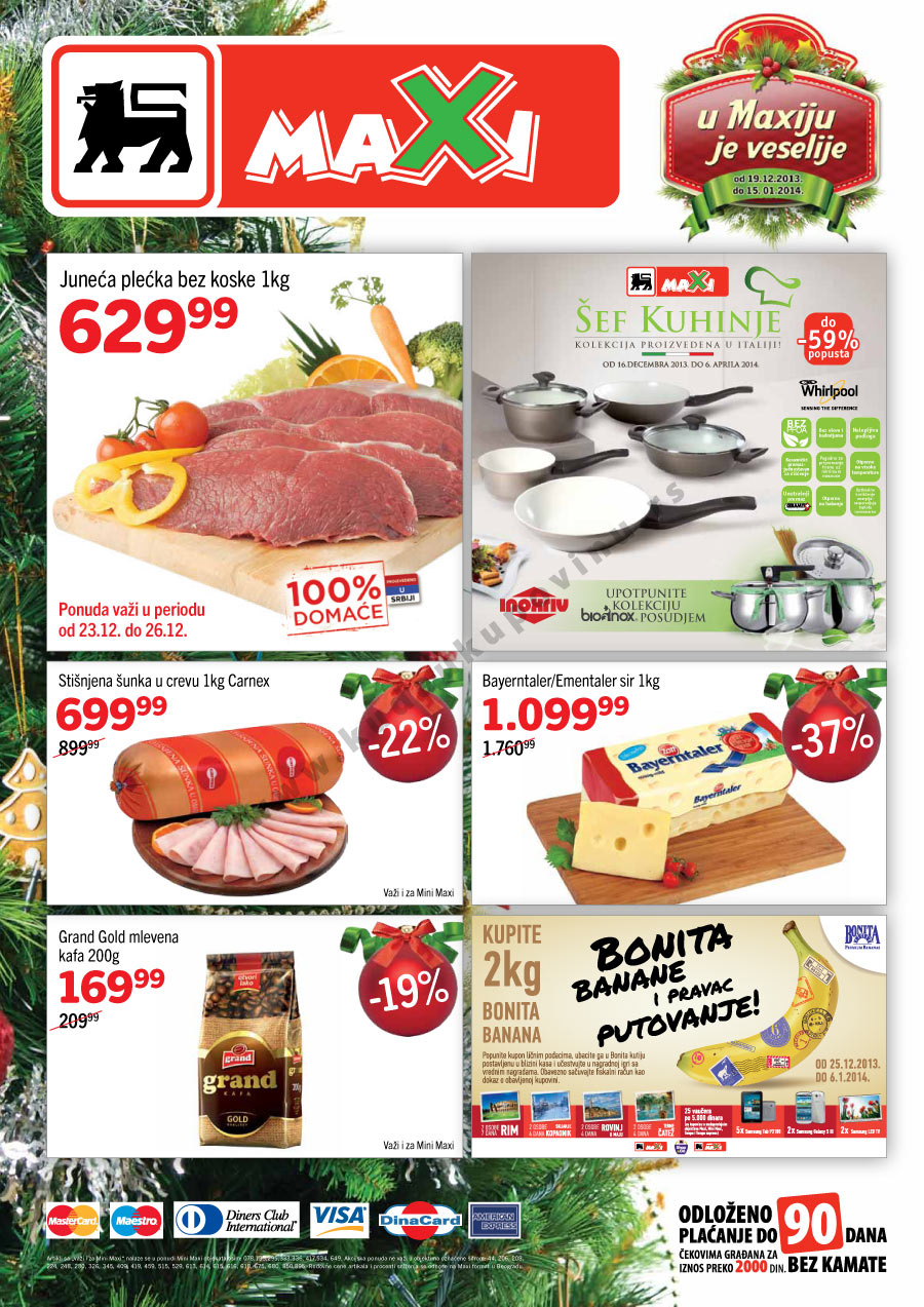 Maxi Katalog Akcija 19.12. - 15.01.2014. | Kuda u Kupovinu