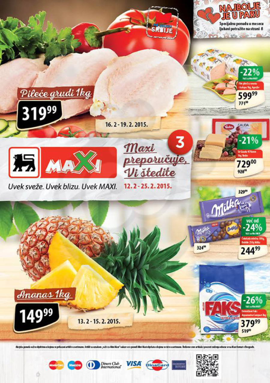 Maxi Katalog Akcija 12.02. - 25.02.2015. | Kuda u Kupovinu