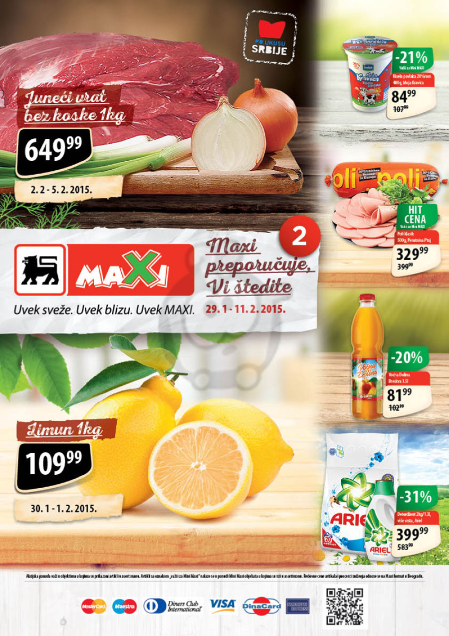Maxi Katalog Akcija 29.01. - 11.02.2015. | Kuda u Kupovinu