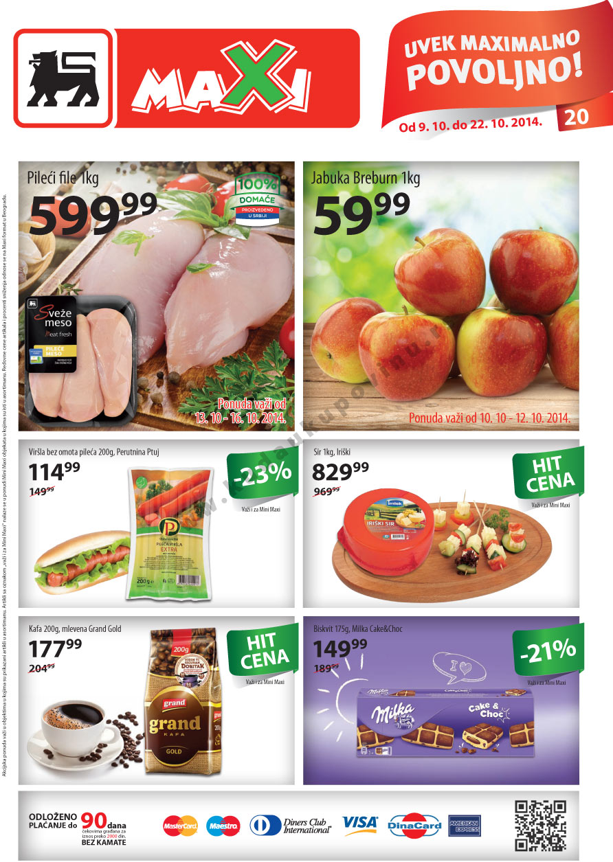 Maxi Katalog Akcija 09.10. - 22.10.2014. | Kuda u Kupovinu