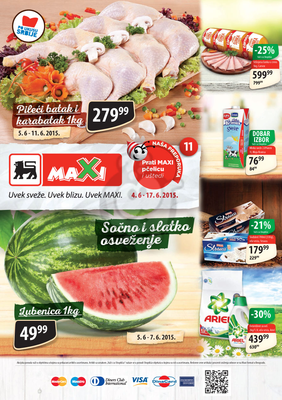 Maxi Katalog Akcija 04.06. - 17.06.2015. | Kuda u Kupovinu