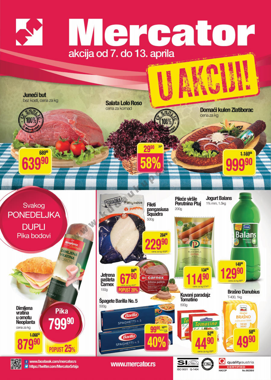 Mercator Katalog Akcija Nis 07.04. - 13.04.2014. | Kuda u Kupovinu