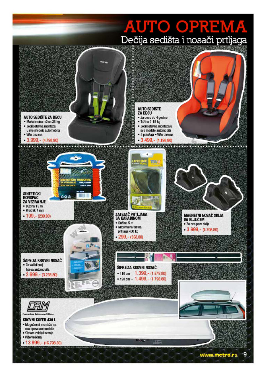 Metro Katalog Akcija Auto Oprema 15.11. - 12.12.2012. | Kuda u Kupovinu