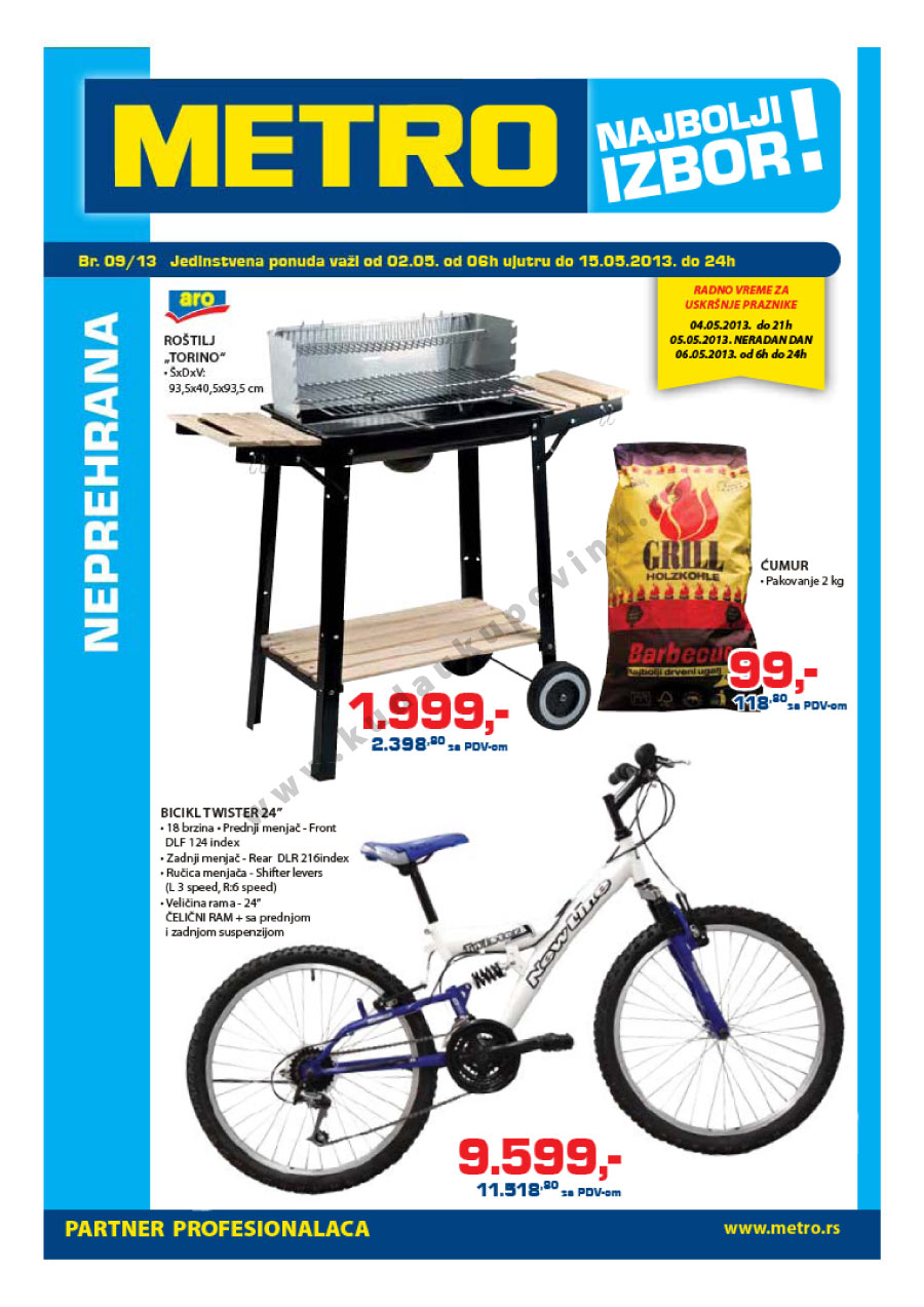 Metro Katalog Akcija Neprehrana 02.05. - 15.05.2013. | Kuda u Kupovinu