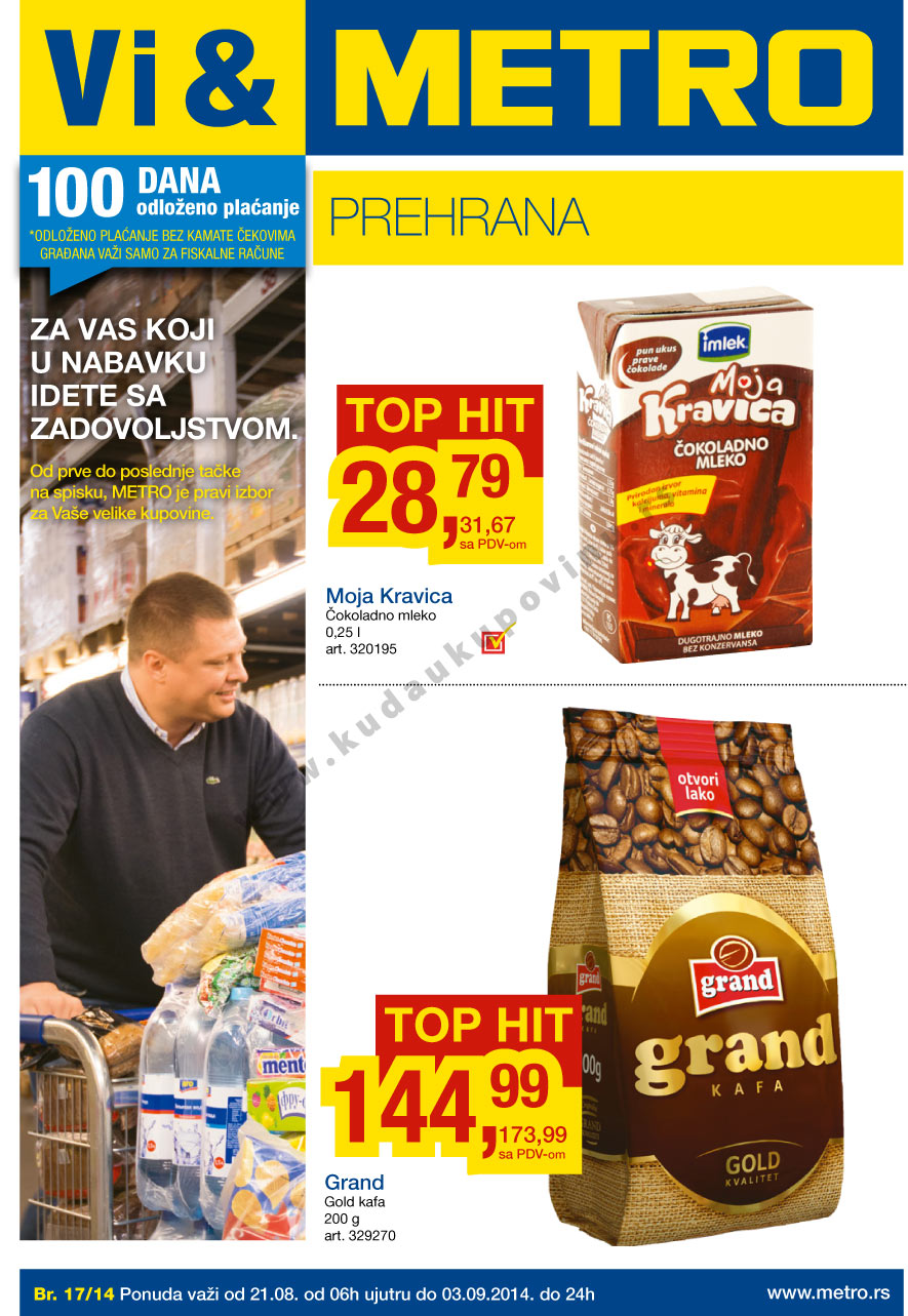 Metro Katalog Akcija Hrana 21.08. - 03.09.2014. | Kuda u Kupovinu