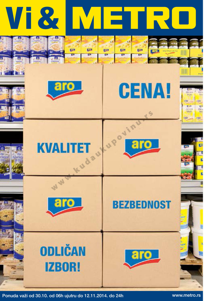 Metro Katalog Akcija Aro 30.10. - 12.11.2014. | Kuda u Kupovinu