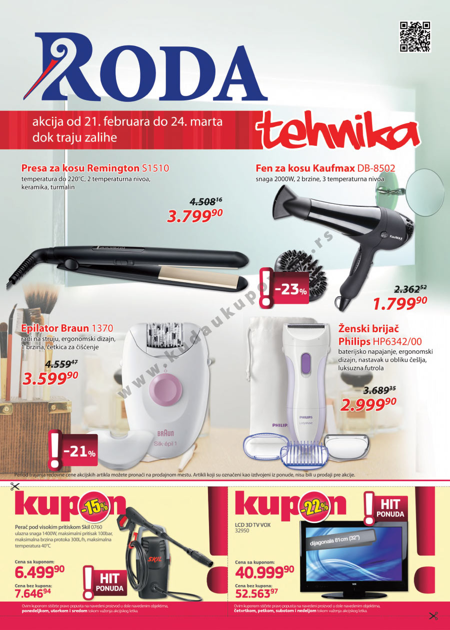 Roda Katalog Akcija Tehnika 21.02. - 24.03.2013. | Kuda u Kupovinu