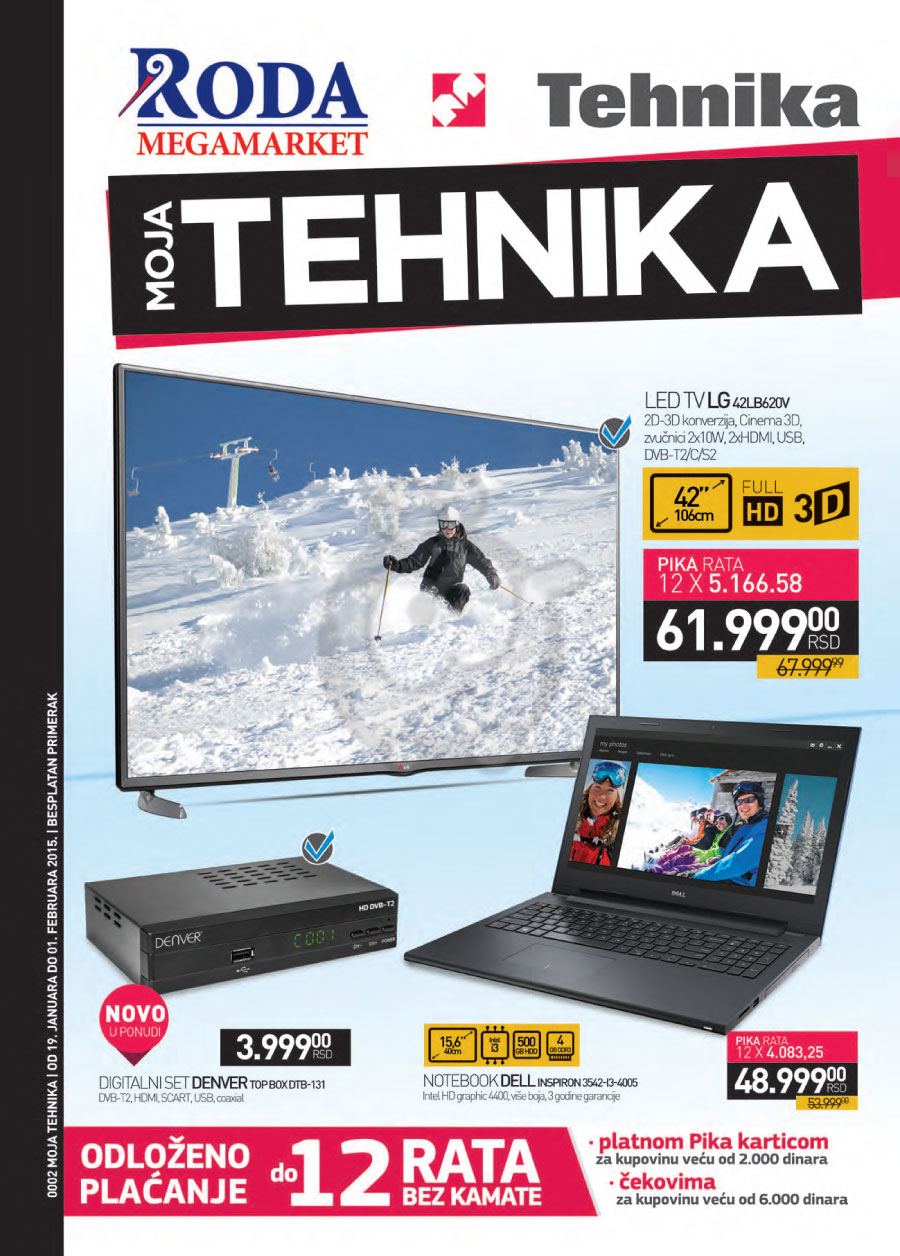 Roda Katalog Akcija Tehnika 19.01. - 01.02.2015. | Kuda u Kupovinu