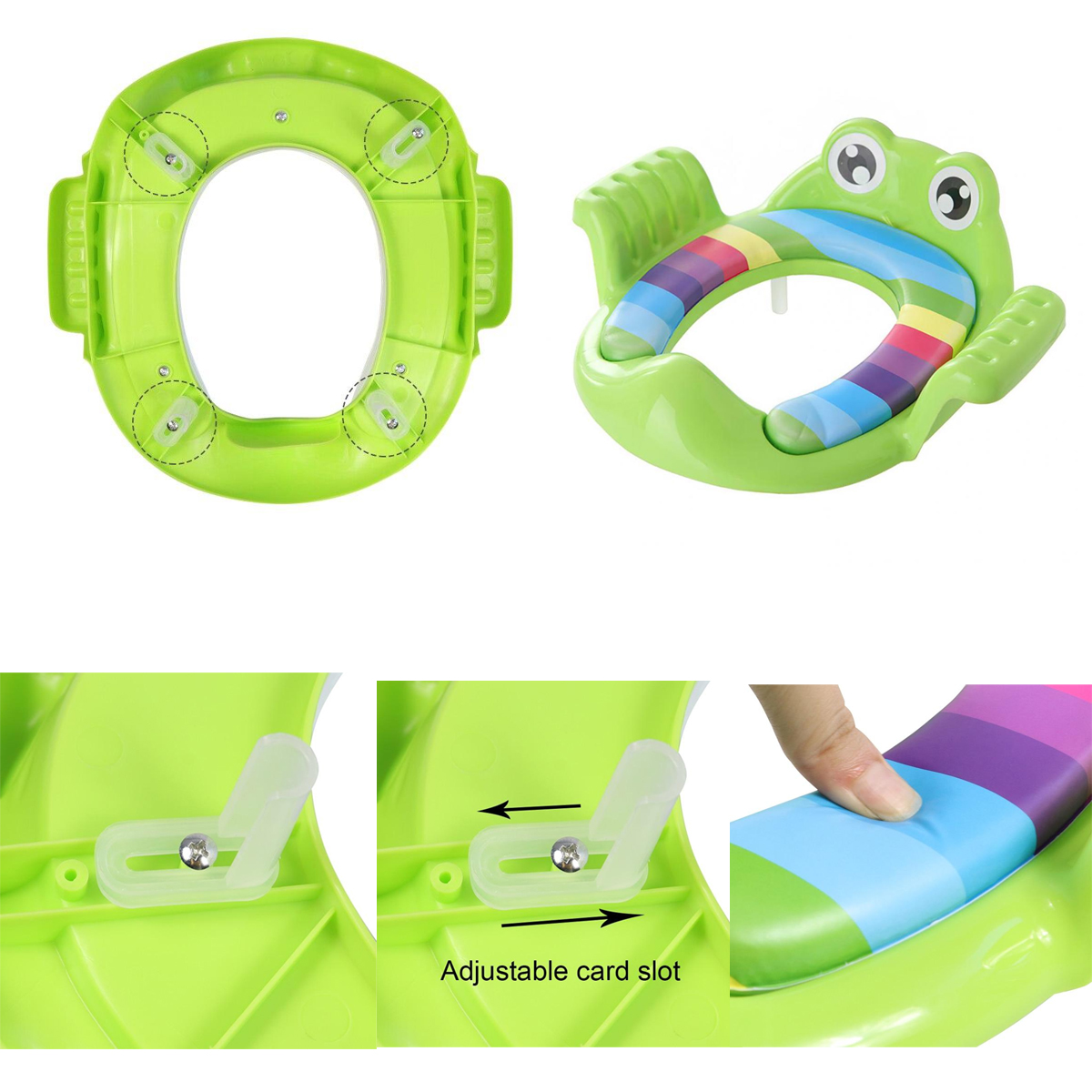 Frog Toilet - Zeleni wc adapter za decu u obliku žabice | Kuda u Kupovinu