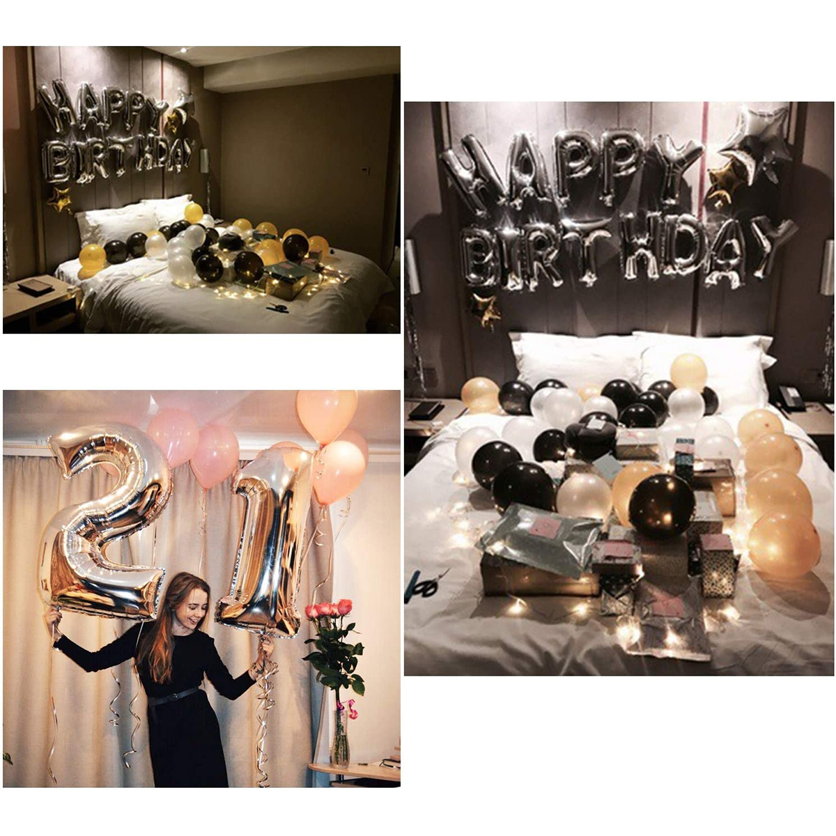 Black balloons - Dekorativni rodjendanski baloni | Kuda u Kupovinu